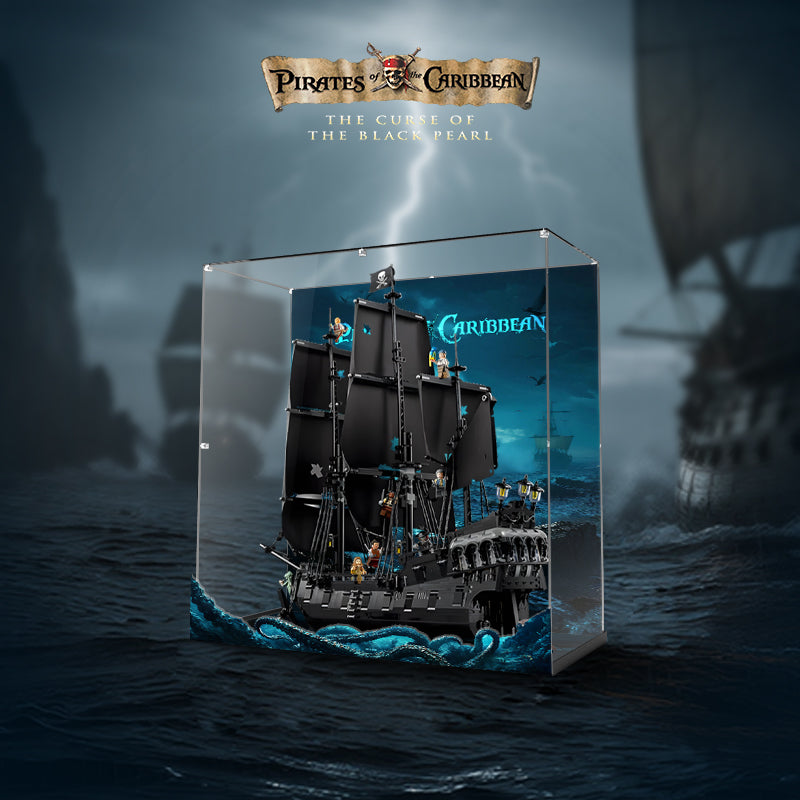 Lego 10365 Captain Jack Sparrow's Pirate Ship Display Case - Enhanced ...