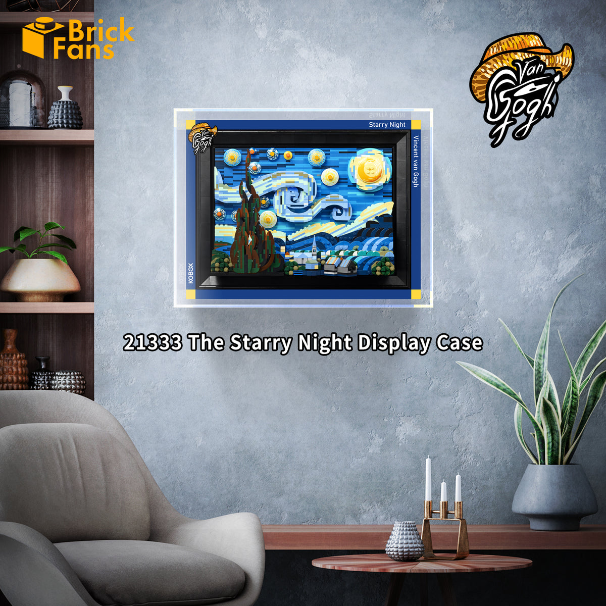Lego 21333 Vincent van Gogh - The Starry Night Display Case | BrickFans