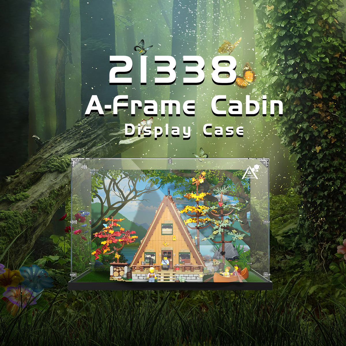 Lego 21338 A-Frame Cabin Display Case | BrickFans