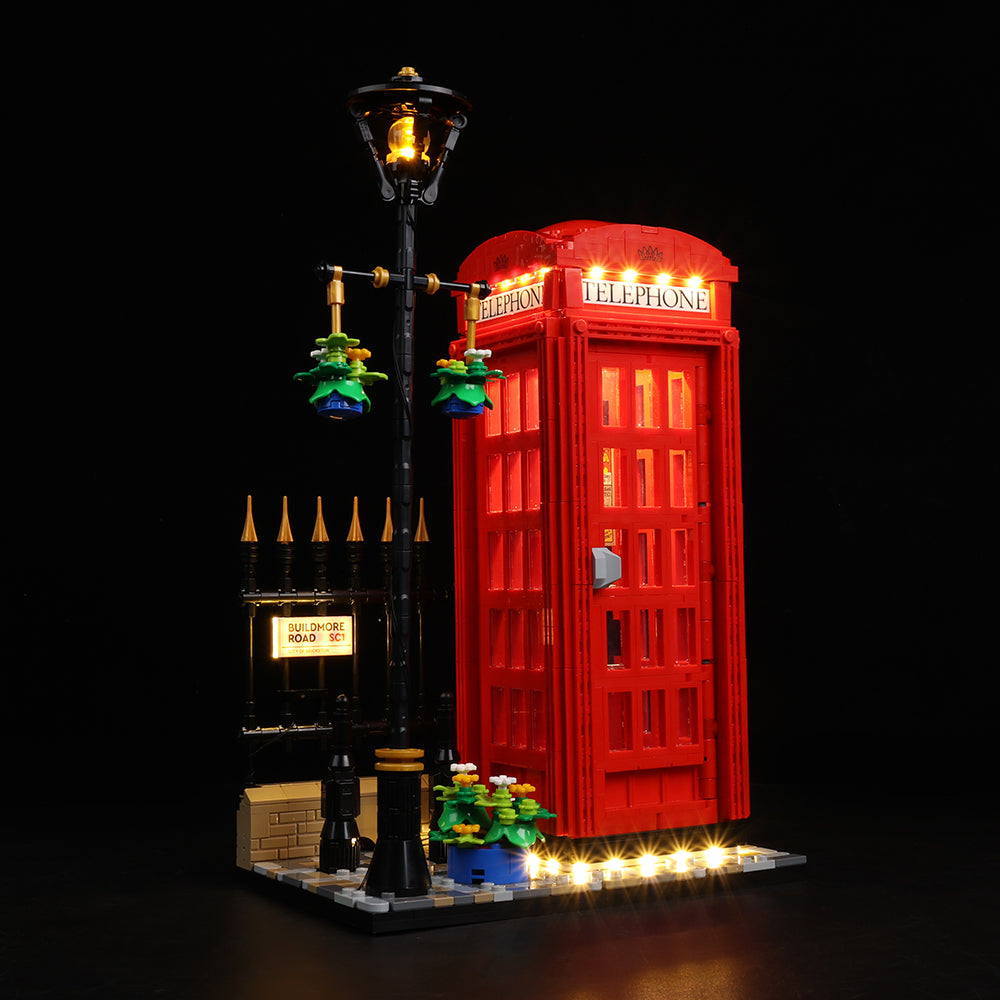 Lego Red London Telephone Box 21347 Light Kit | BrickFans