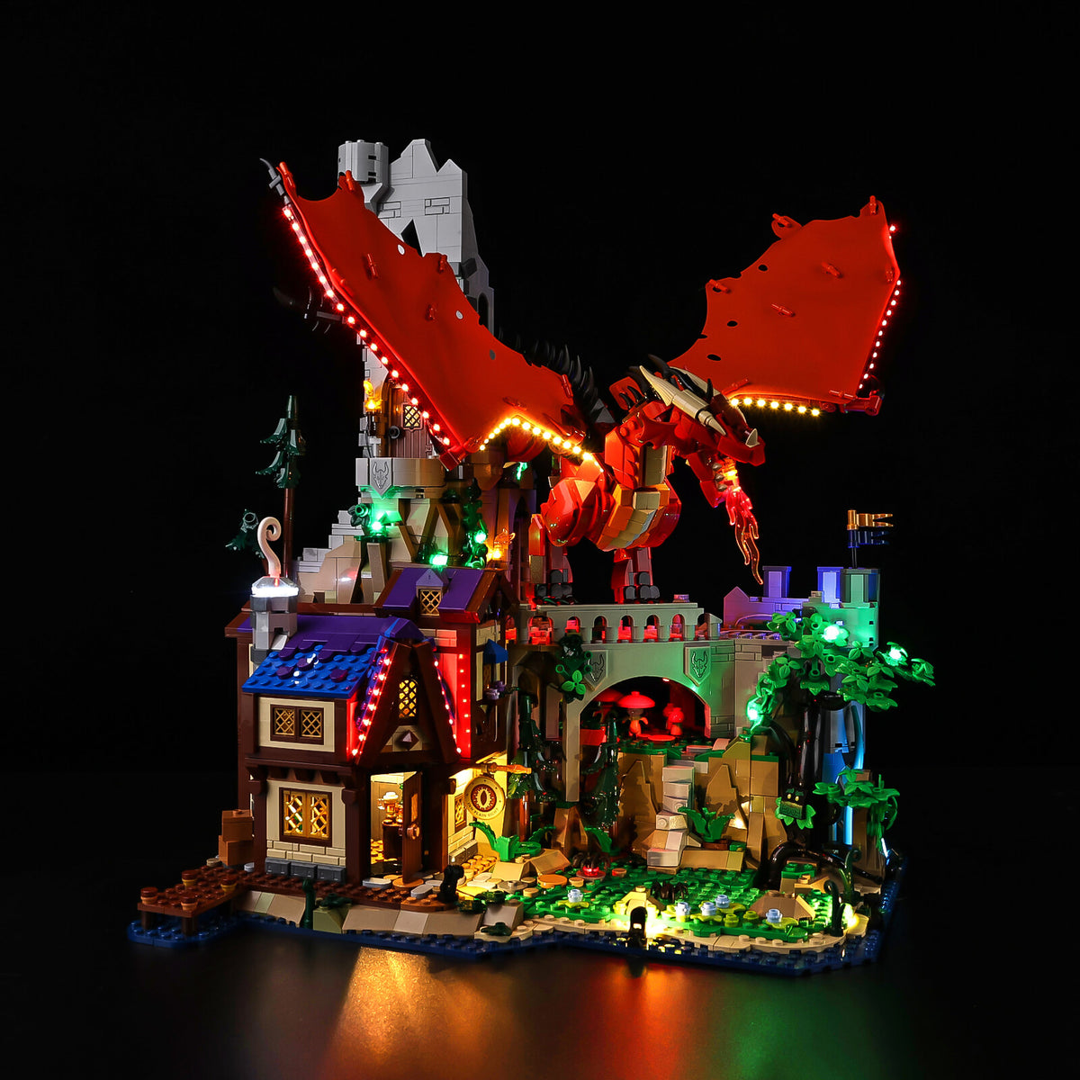 Lego Dungeons & Dragons Red Dragon's: Tale 21348 Light Kit | BrickFans
