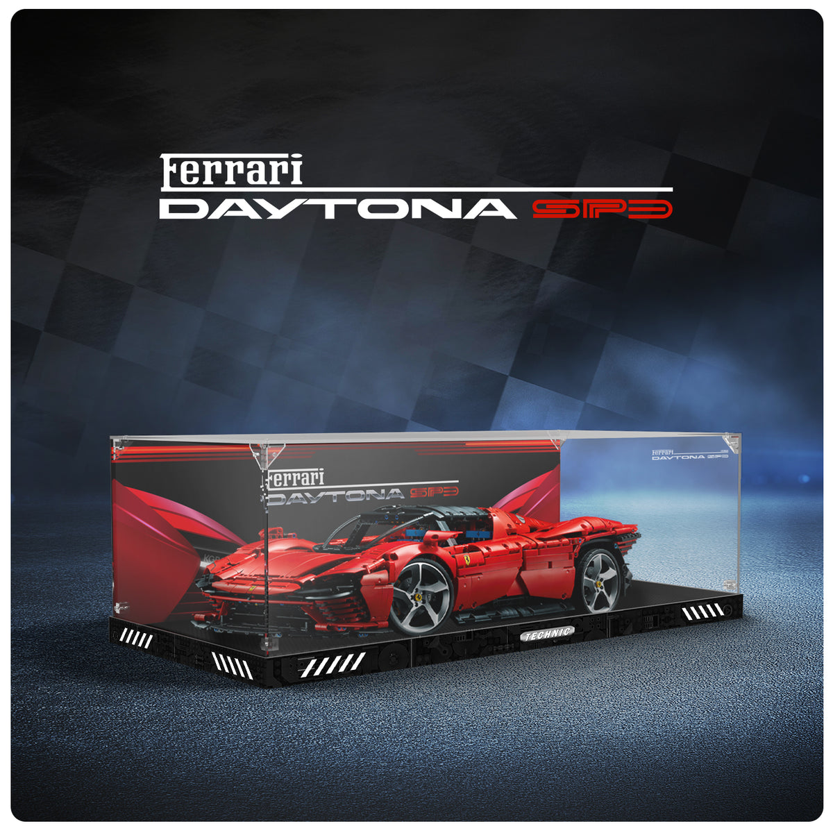 Lego 42143 Ferrari Daytona SP3 Display Case | BrickFans