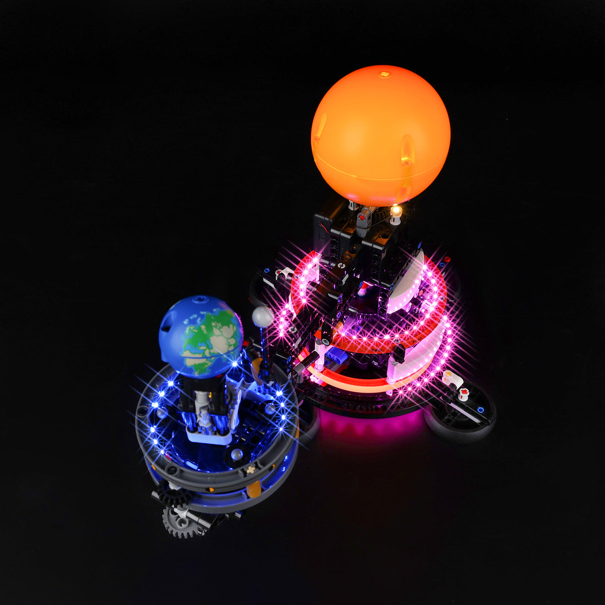 Lego Planet Earth and Moon in Orbit 42179 Light Kit | BrickFans