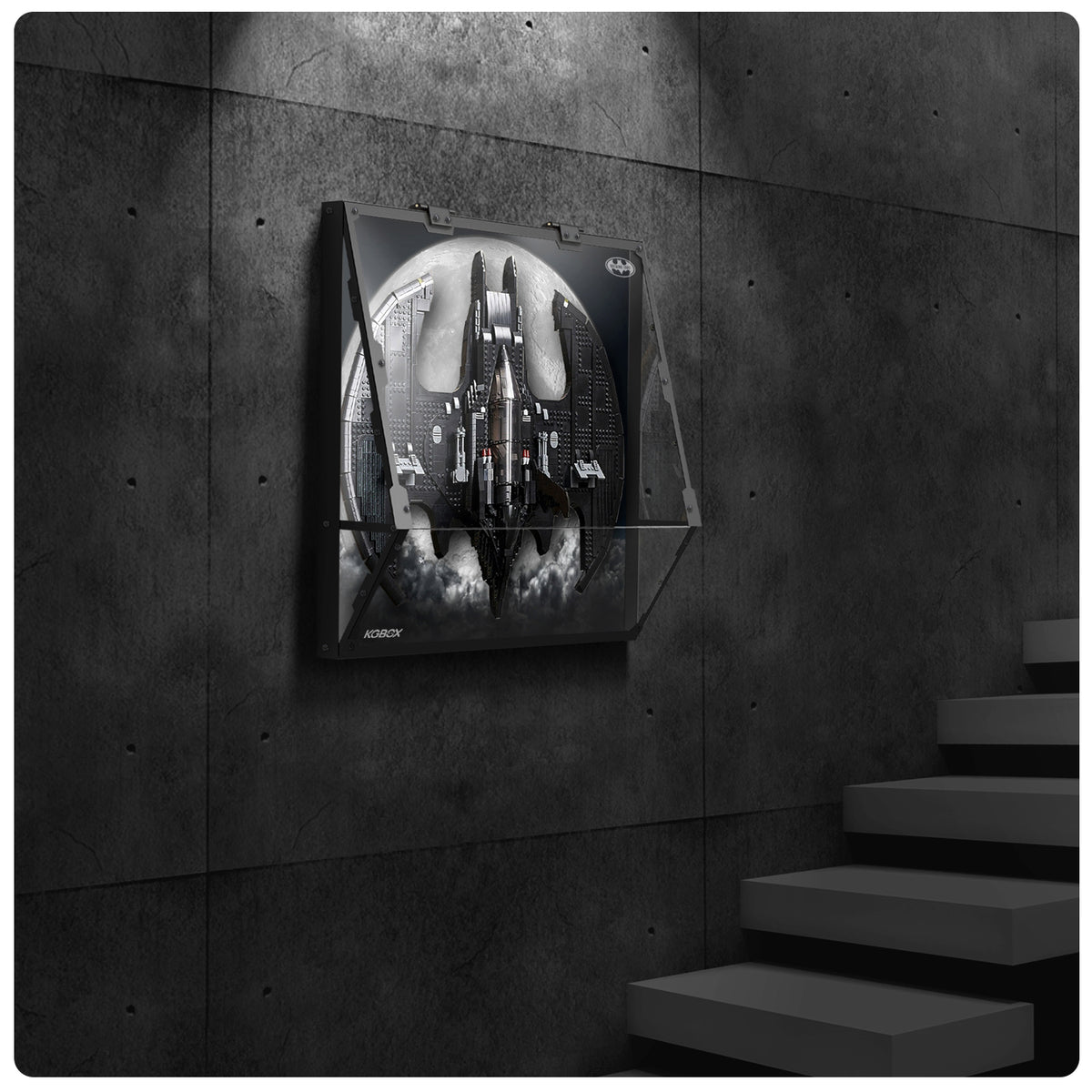 Lego 1989 Batwing 76161 Display Case Metal Build | BrickFans