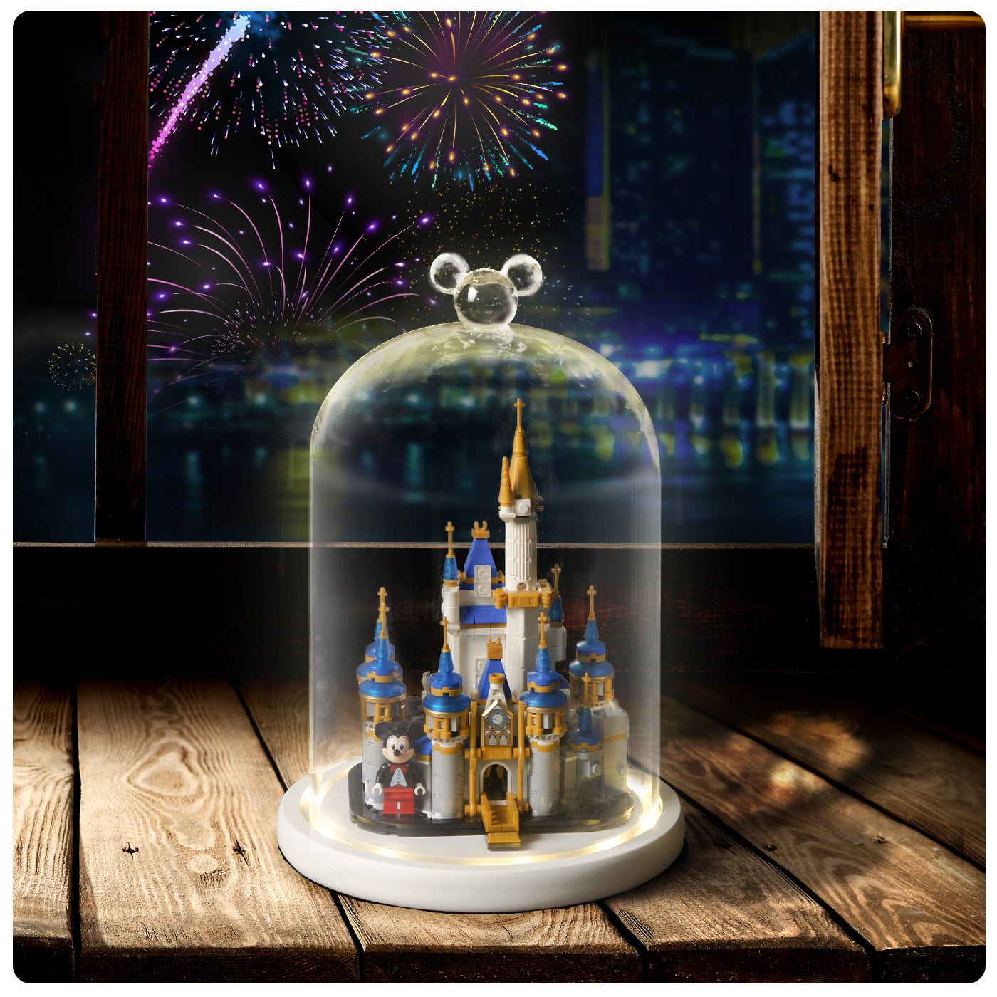 Lego Mini Disney Castle 40478 Glass Dome Display Case | BrickFans