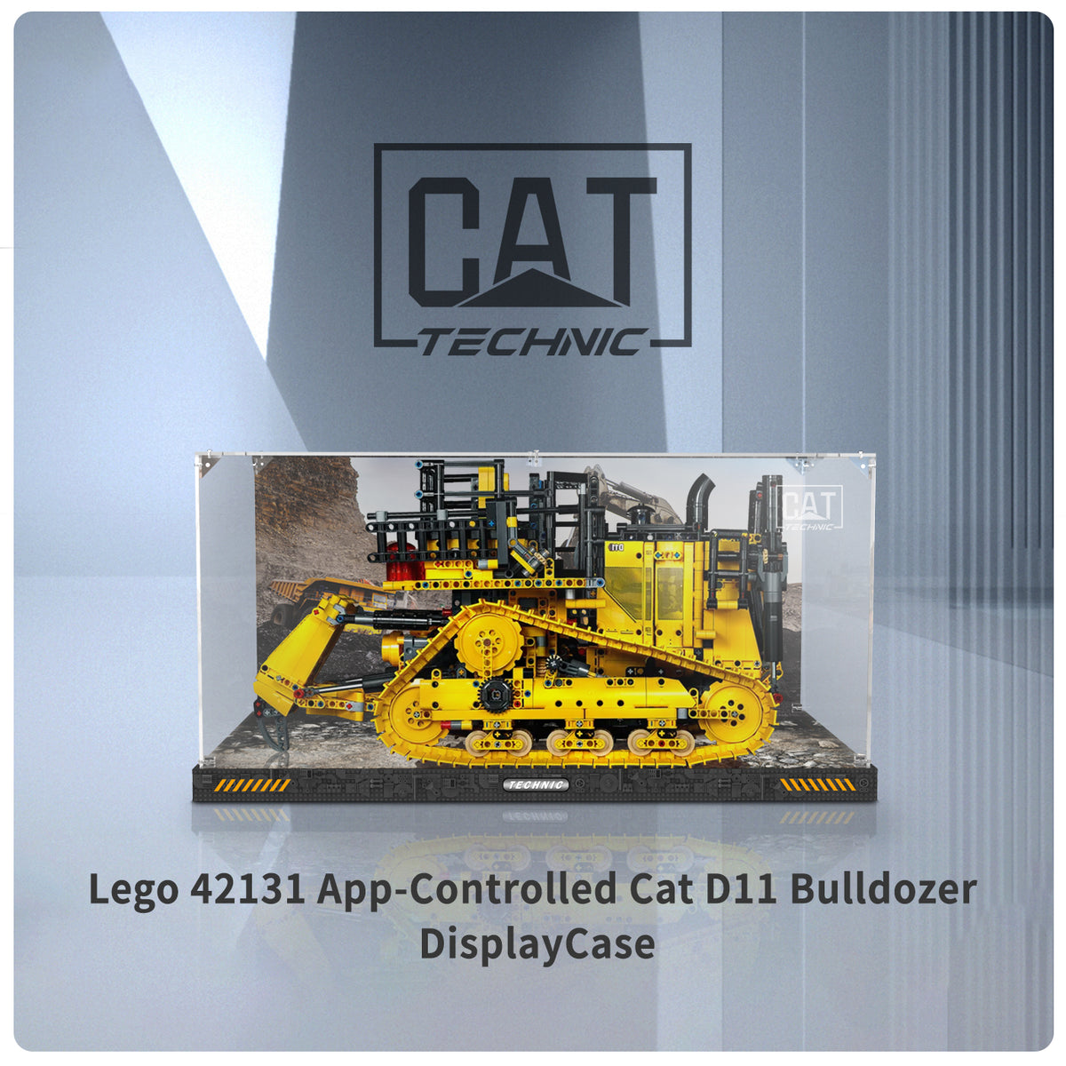 Lego 42131 App-Controlled Cat D11 Bulldozer Display Case | BrickFans